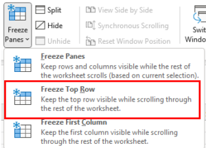 How to Freeze a Row in Excel - Daves Computers